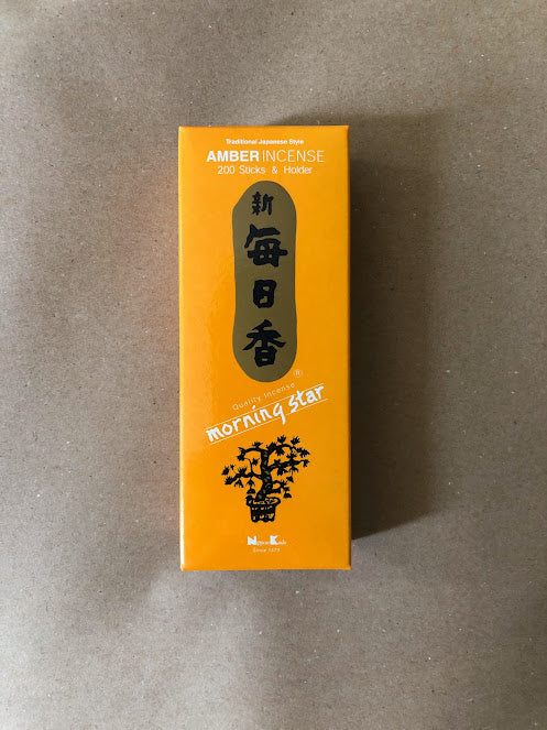 Amber Incense Large Box | Morning Star by Nippon Kodo – Lotus Zen Incense